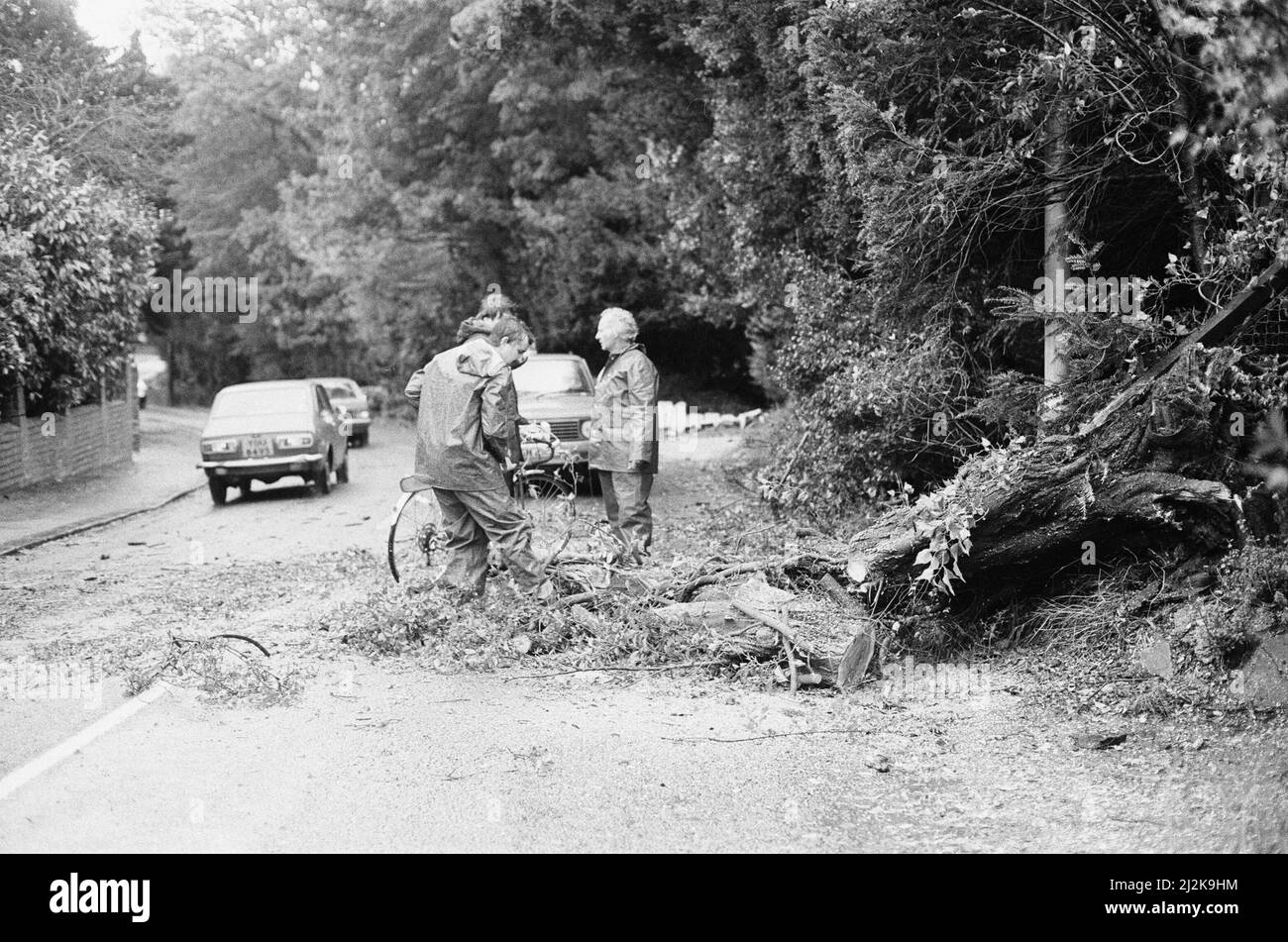 The great storm 1987 uk Black and White Stock Photos & Images - Alamy