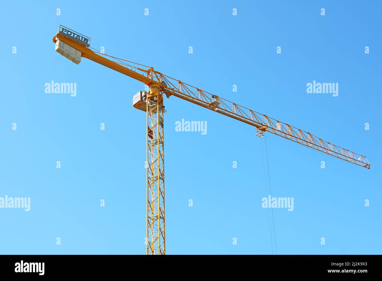Potain tower crane hi-res stock photography and images - Alamy
