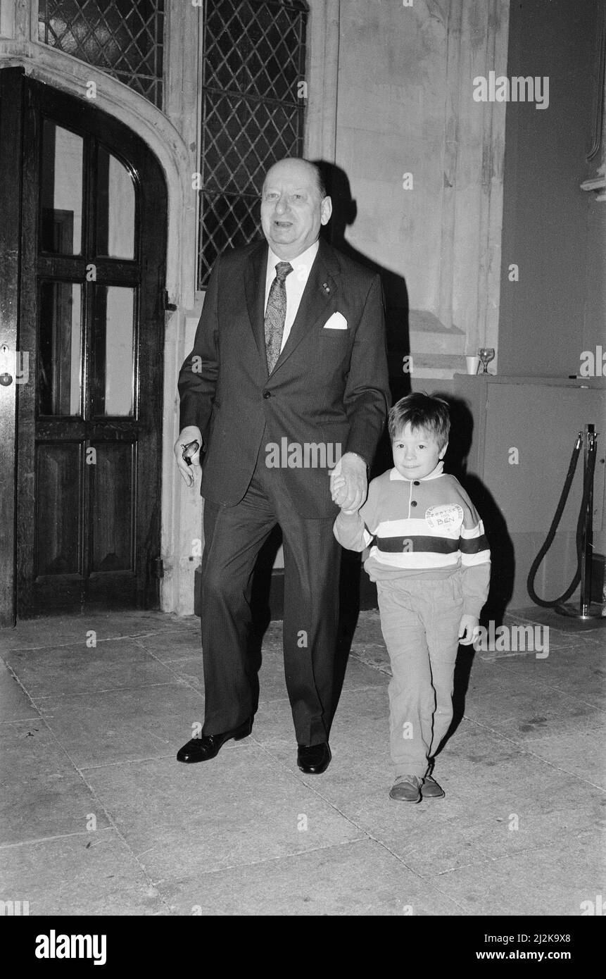 Media Mogul Lew Grade attends the Child of Achievement Awards in London ...