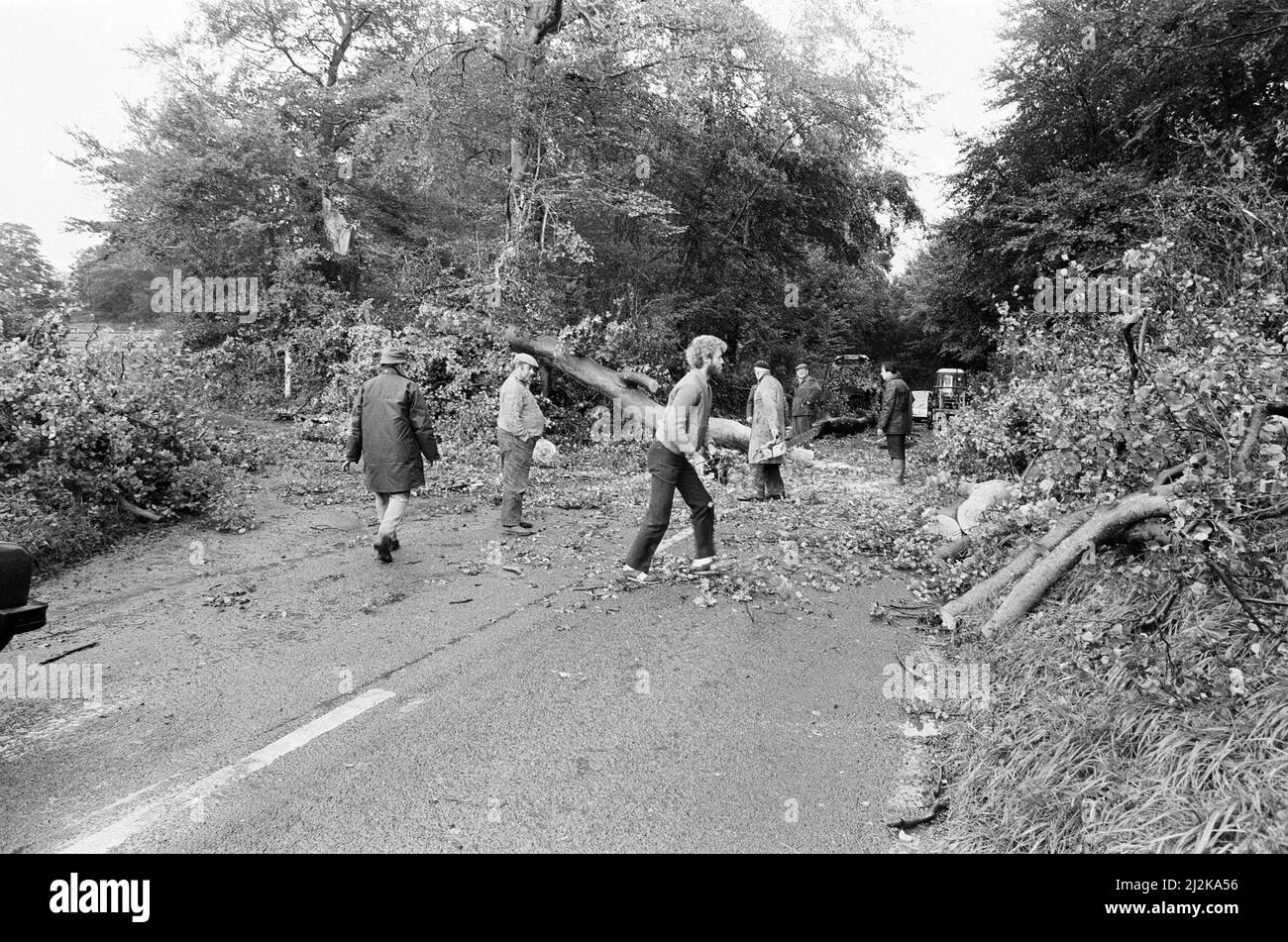 The Great Storm October 1987. Our Picture Shows . . . storm damage ...