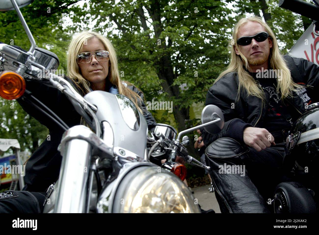 Malin Quick and Christer Rydell in the rockband Rydell & Quick. Here ...
