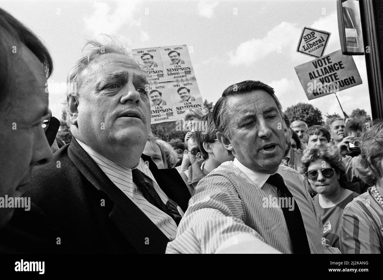 Cyril Smith and Liberal leader David Steel on the campaign trail in ...
