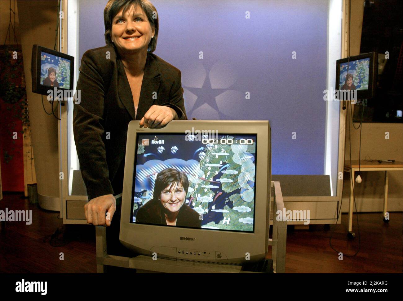 Swedish metereologist Helen Tronstad.(Photographed outside SVT ...