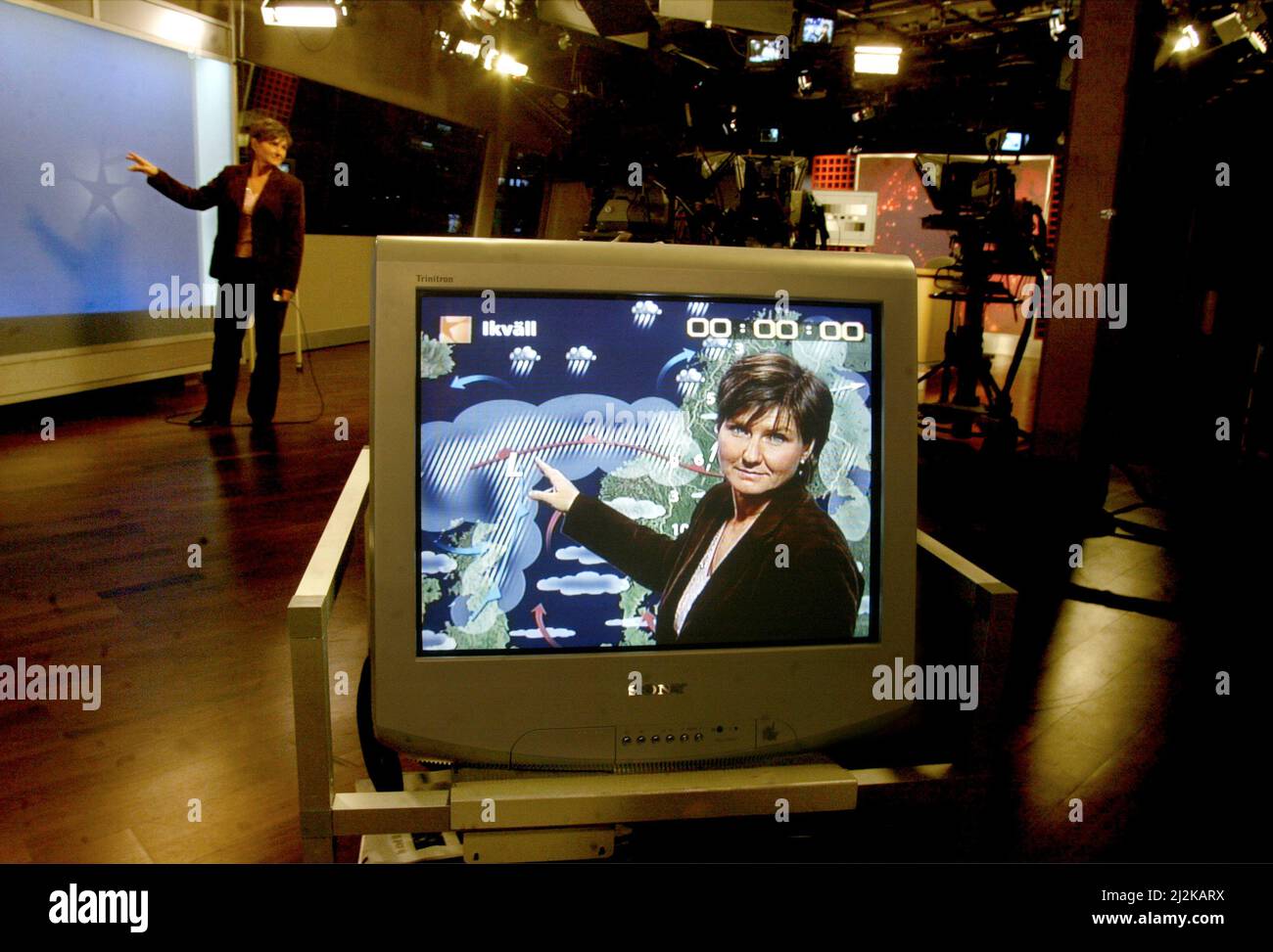 Swedish metereologist Helen Tronstad.(Photographed outside SVT ...