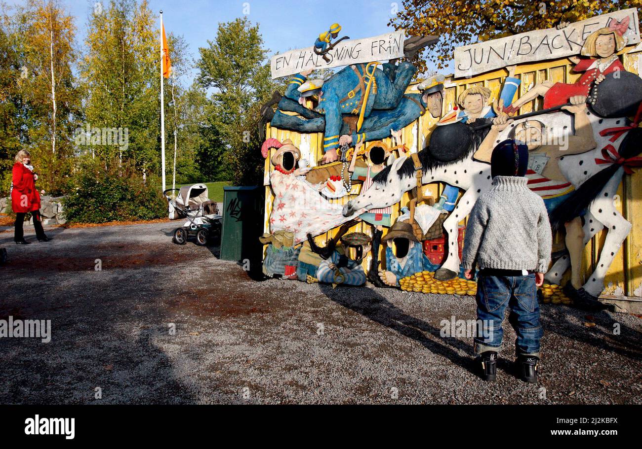Portrait of the actress Inger Nilsson who played Astrid Lindgren's ...