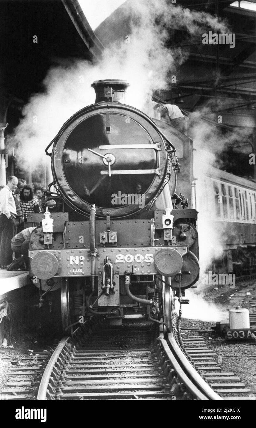 Steam locomotive No. 2005 at Newcastle Central Station on 13th June ...