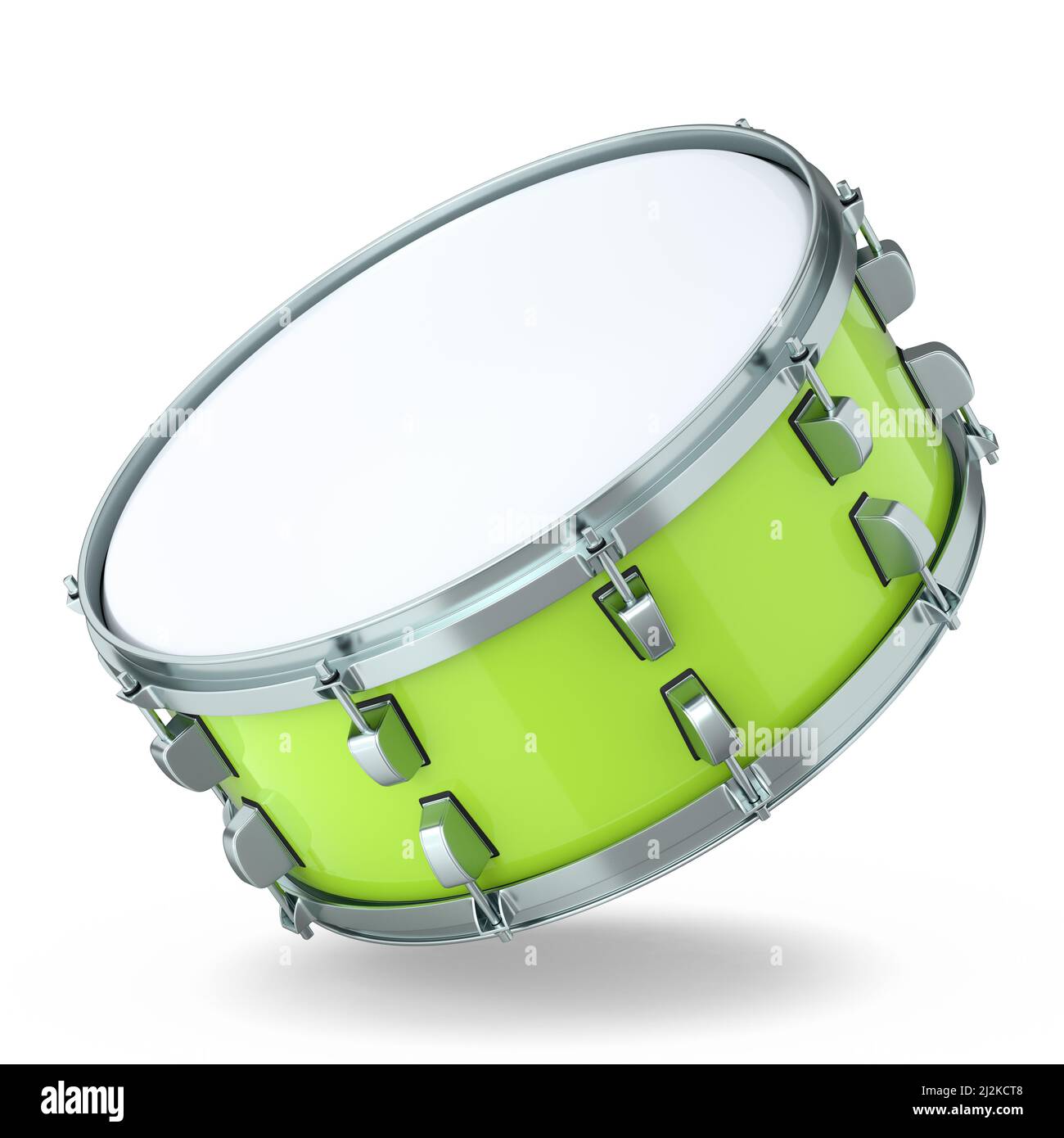 Realistic drum on white background. 3d render concept of musical ...