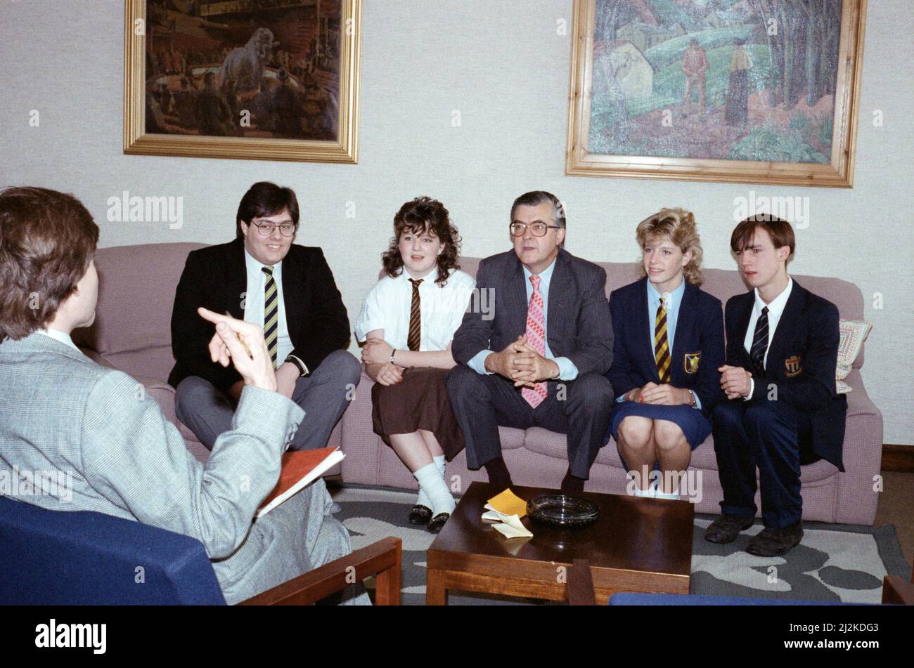 Kenneth Baker, Secretary of State for Education and Science, pictured ...