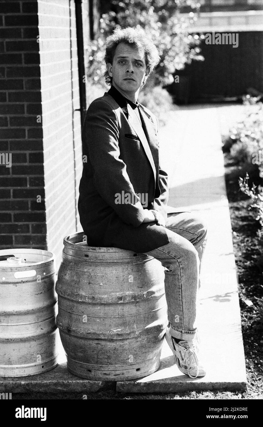 Rik Mayall, Actor and Comedian, 14th August 1987 Stock Photo - Alamy