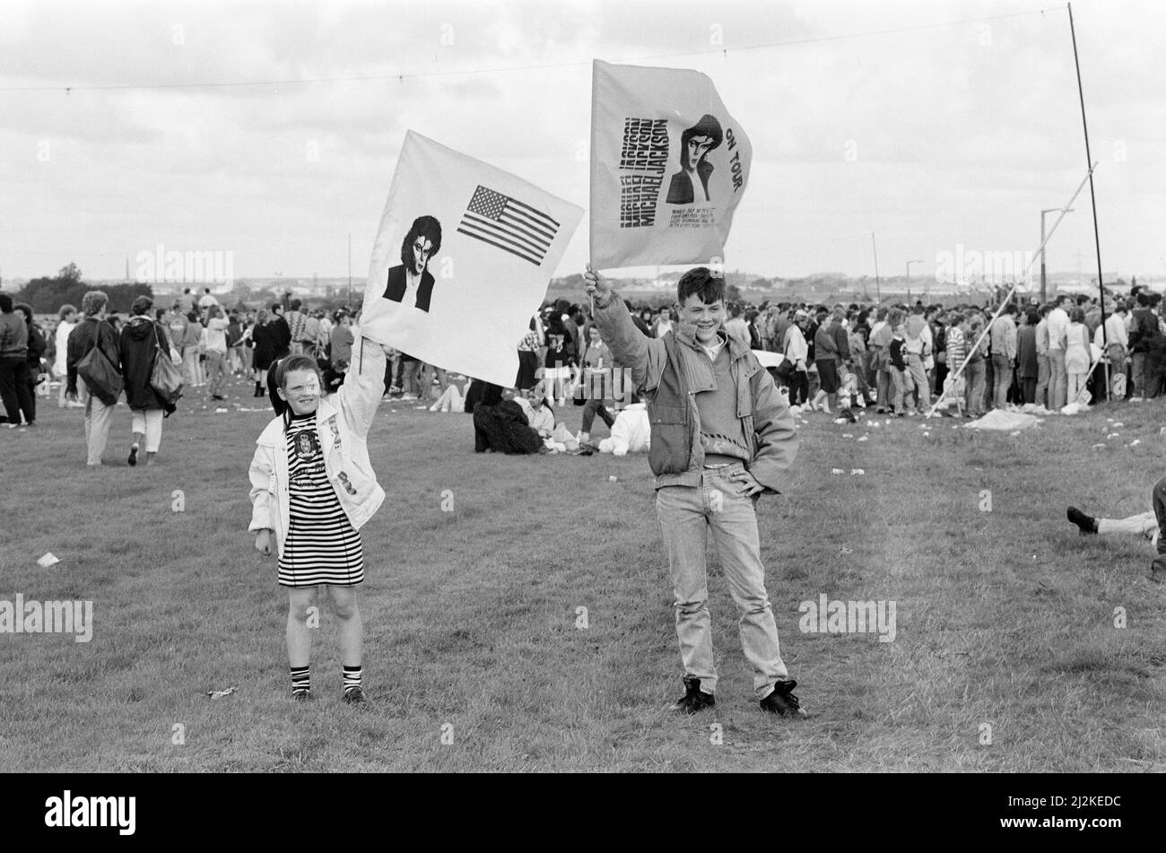 Michael Jackson, Bad Tour 1988, concert at Aintree Racecourse, Aintree ...
