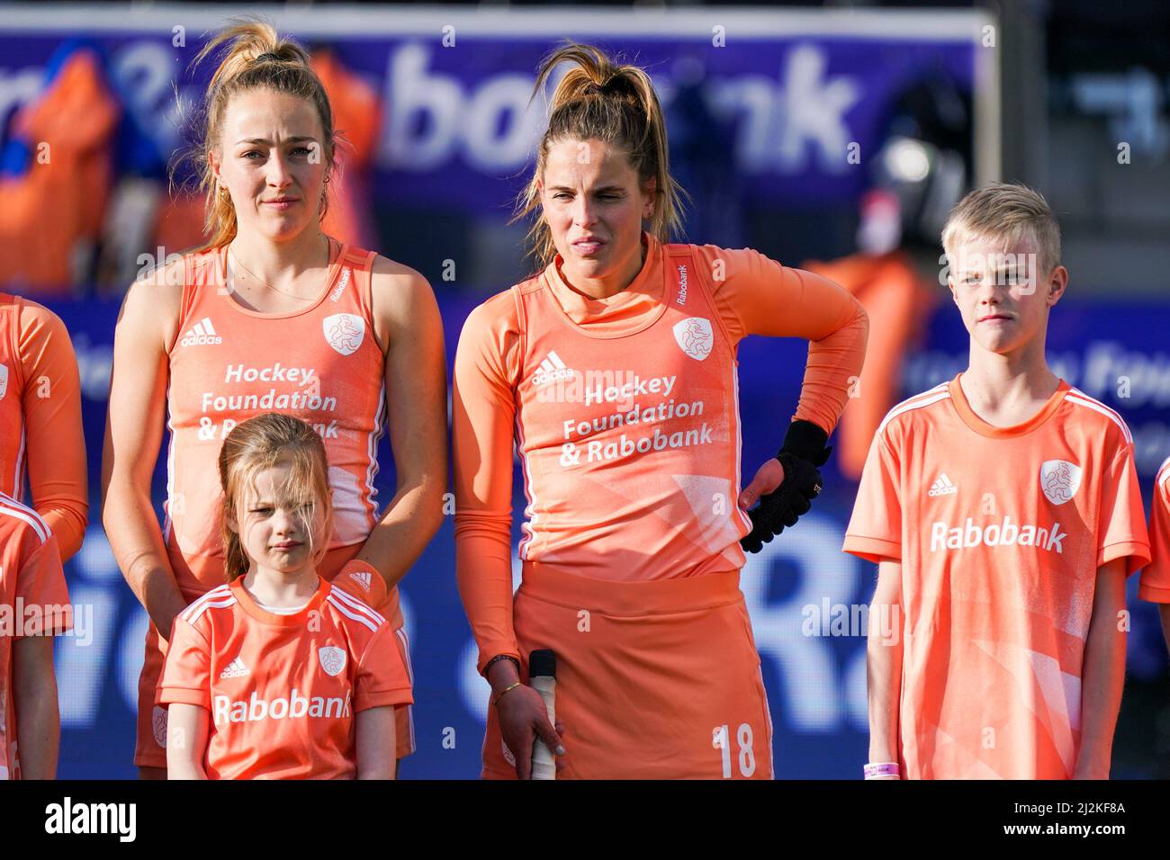 AMSTELVEEN, NETHERLANDS - APRIL 2: Pien Sanders of The Netherlands ...