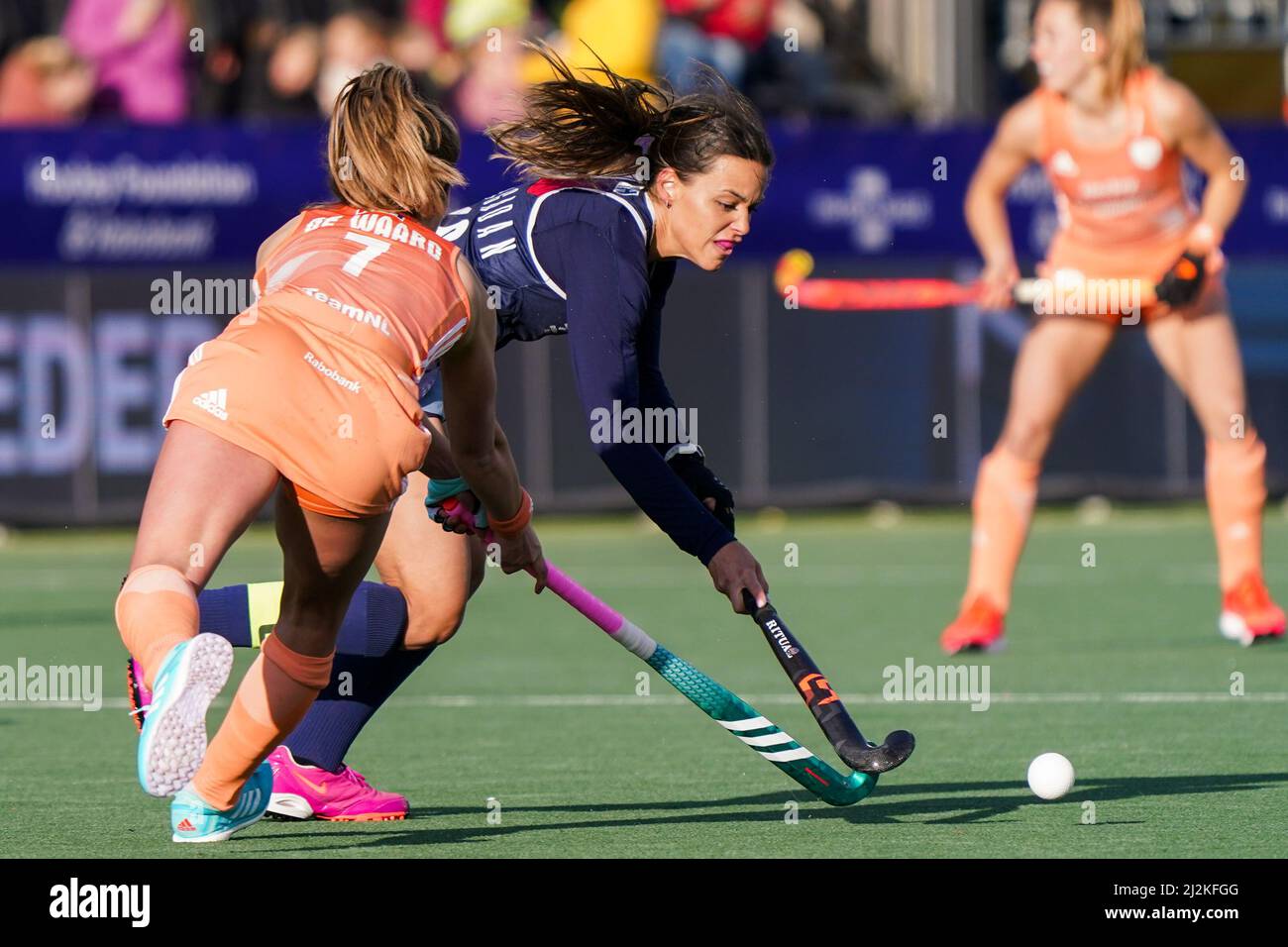 AMSTELVEEN, NETHERLANDS - APRIL 2: Amanda Magadan of USA and Xan de ...
