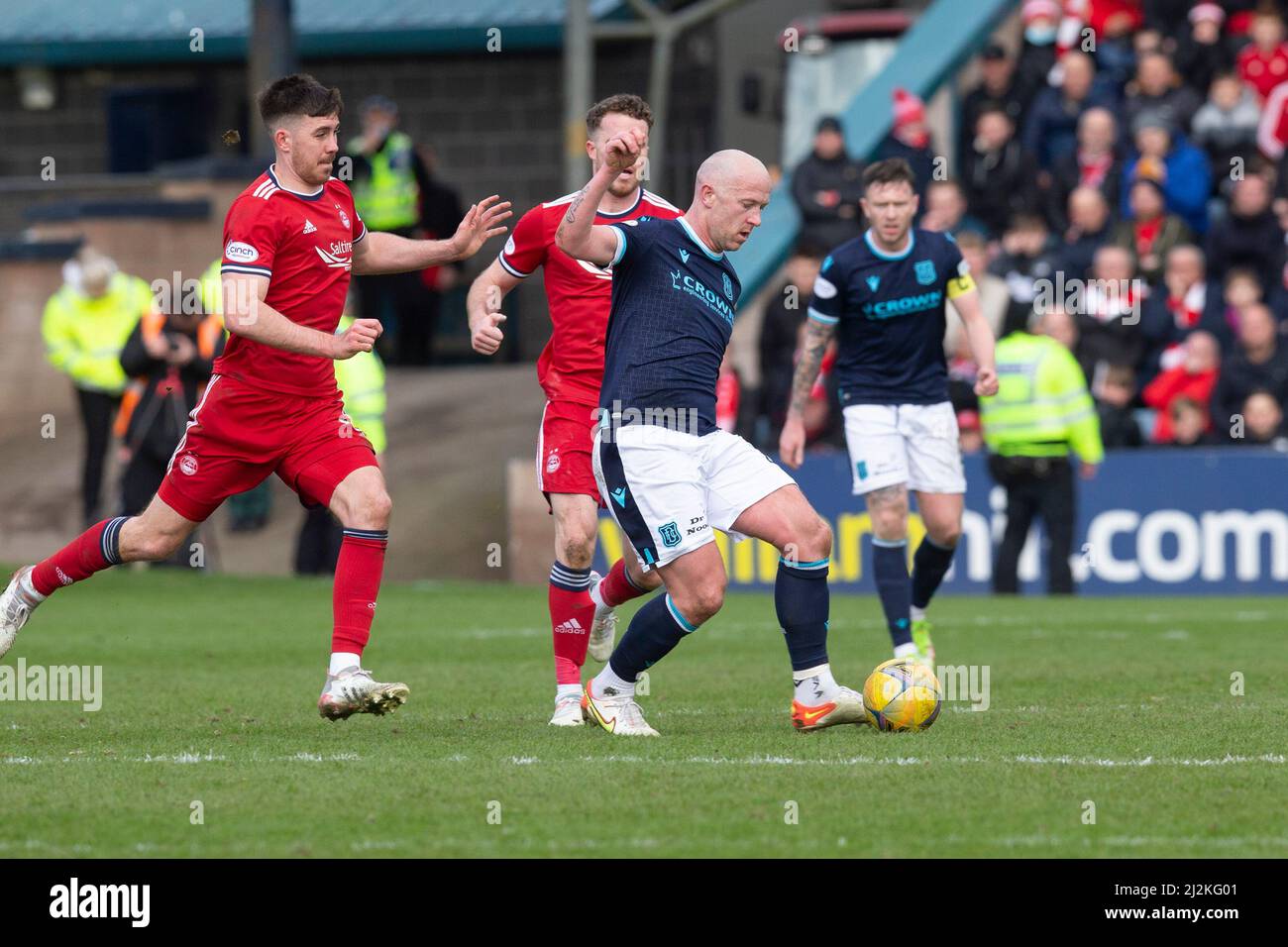 2nd April 2022 ; Dens Park, Dundee, Scotland: Scottish Premier League ...