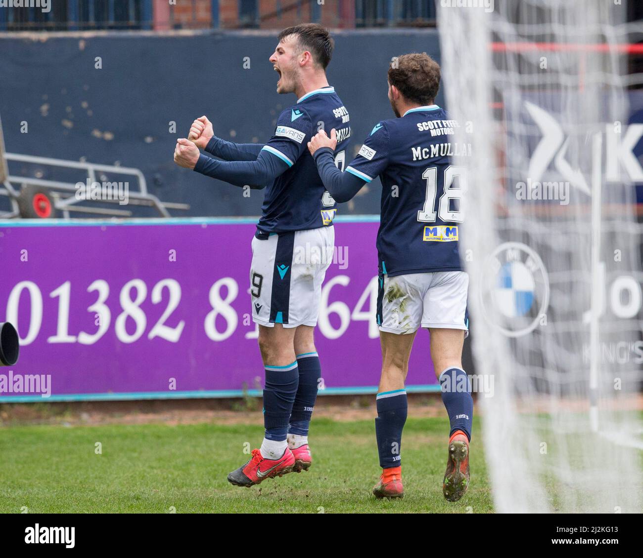 2nd April 2022 ; Dens Park, Dundee, Scotland: Scottish Premier League ...