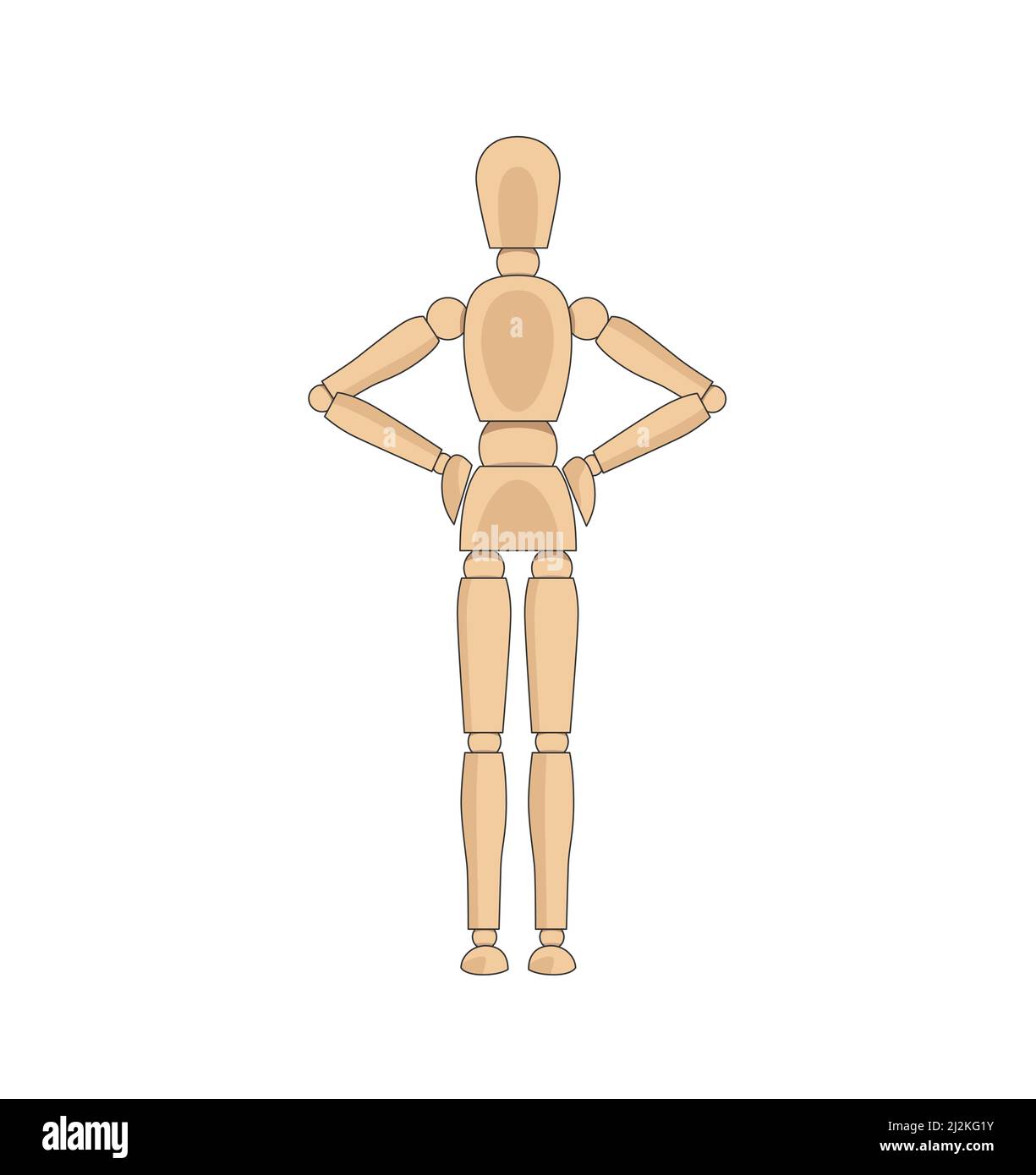 Wooden man model, manikin to draw human body anatomy serious standing ...