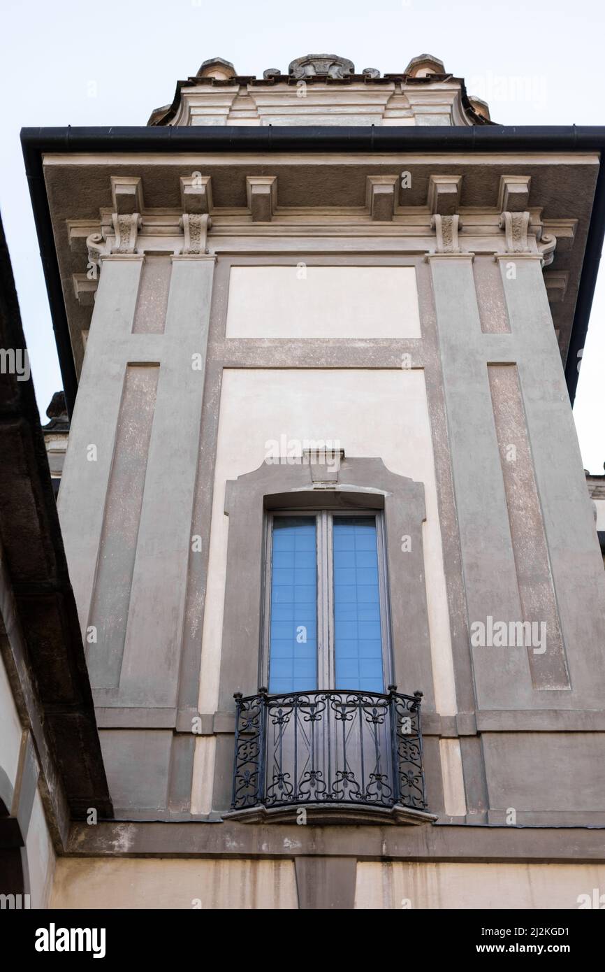 a beautiful large windows in an old historical building in europe Stock ...