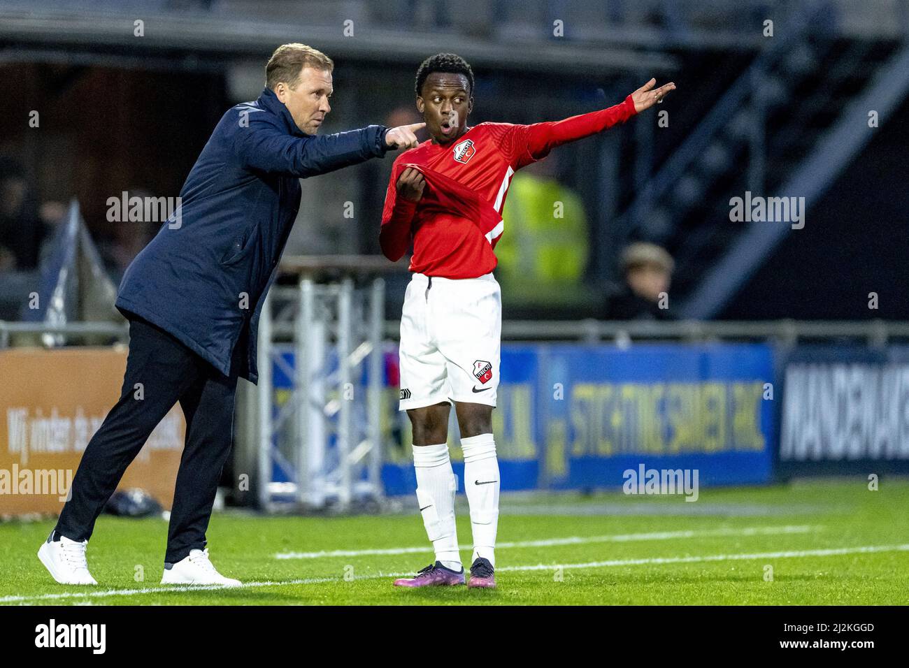 WAALWIJK, Netherlands, 02-04-2022, football, Mandemakers Stadium, Dutch eredivisie, season 2021 ...