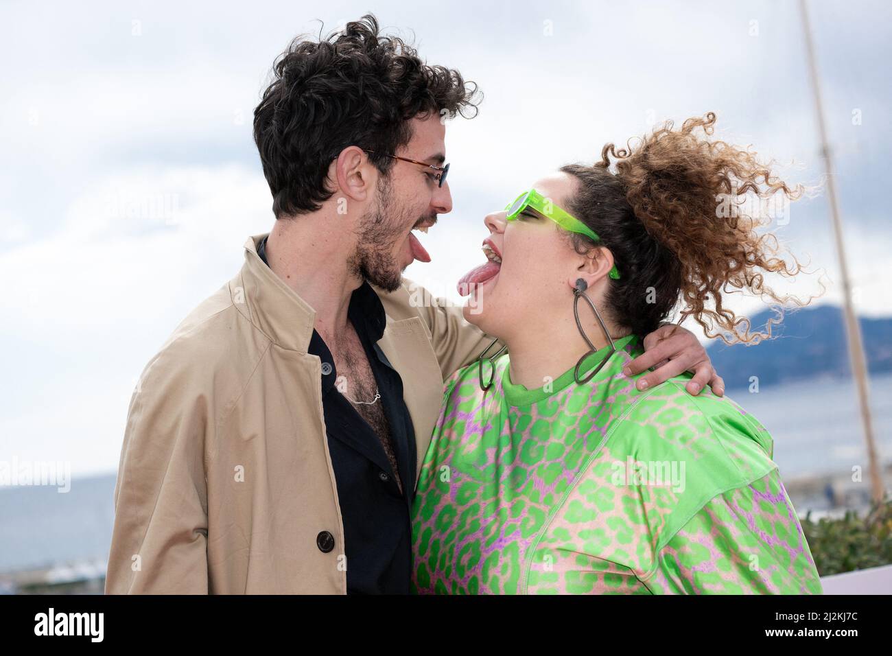 Levin Leib Lev and Maya Landsmann attend the The Lesson photocall during the 5th Canneseries ...