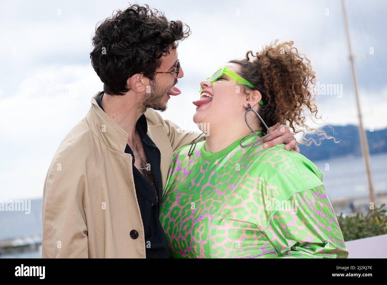 Levin Leib Lev and Maya Landsmann attend the The Lesson photocall ...