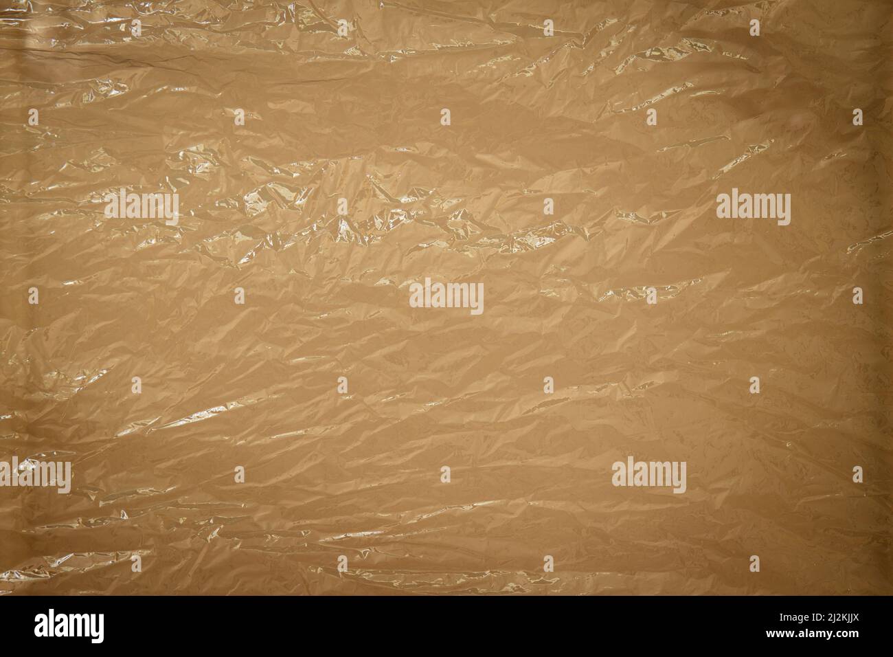 Abstract old crumpled wrinkled plastic transparent plastic cellophane ...