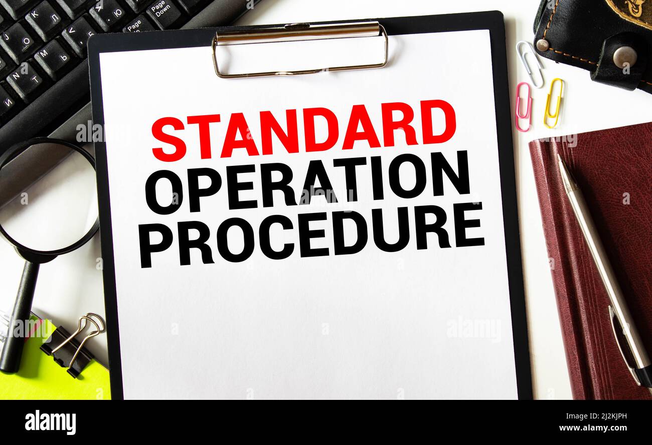 Standard operating procedure concept hi-res stock photography and ...