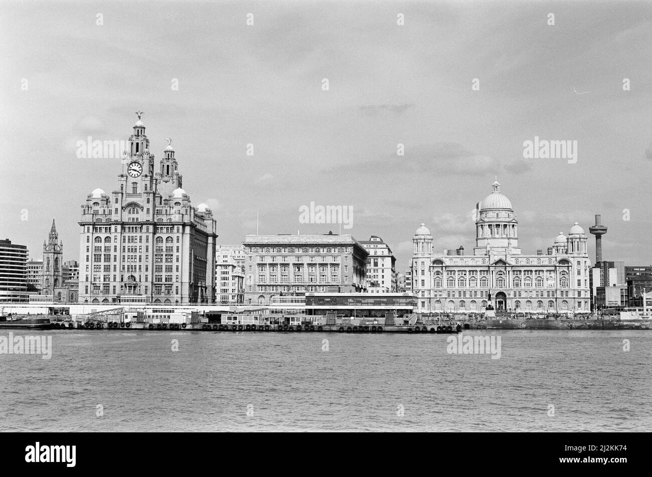 The Pier Head, a riverside location in the city centre of Liverpool ...