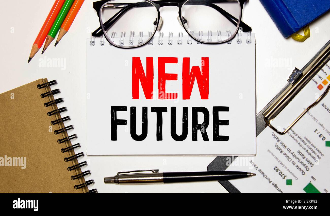 Create your Future text, business concept. NEW FUTURE Stock Photo - Alamy