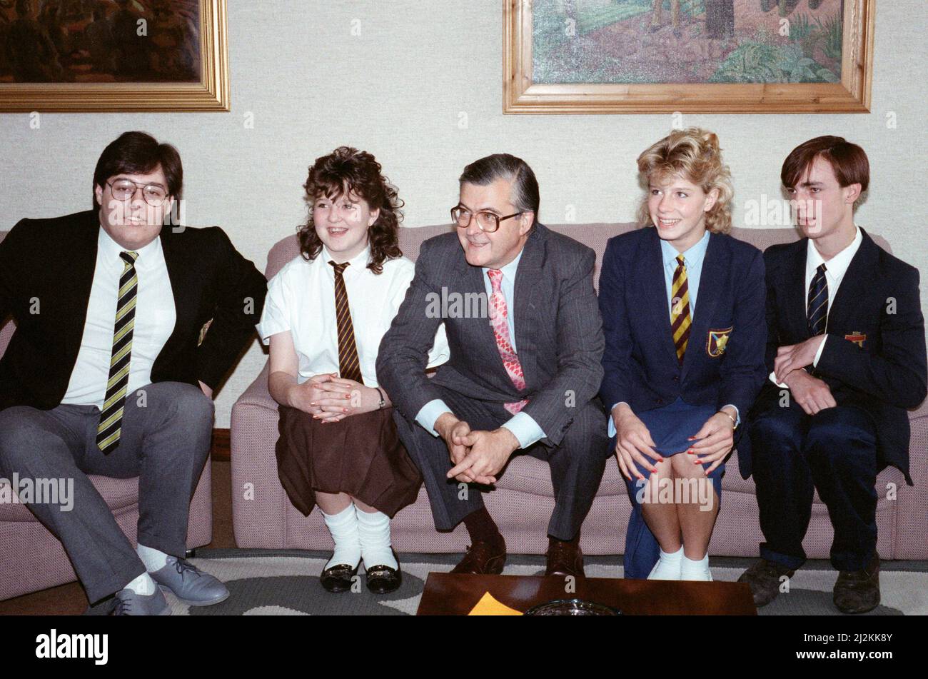 Kenneth Baker, Secretary of State for Education and Science, pictured ...