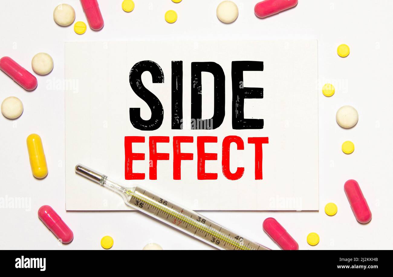 Side Effects - Medical doctor shows information, concept Stock Photo ...