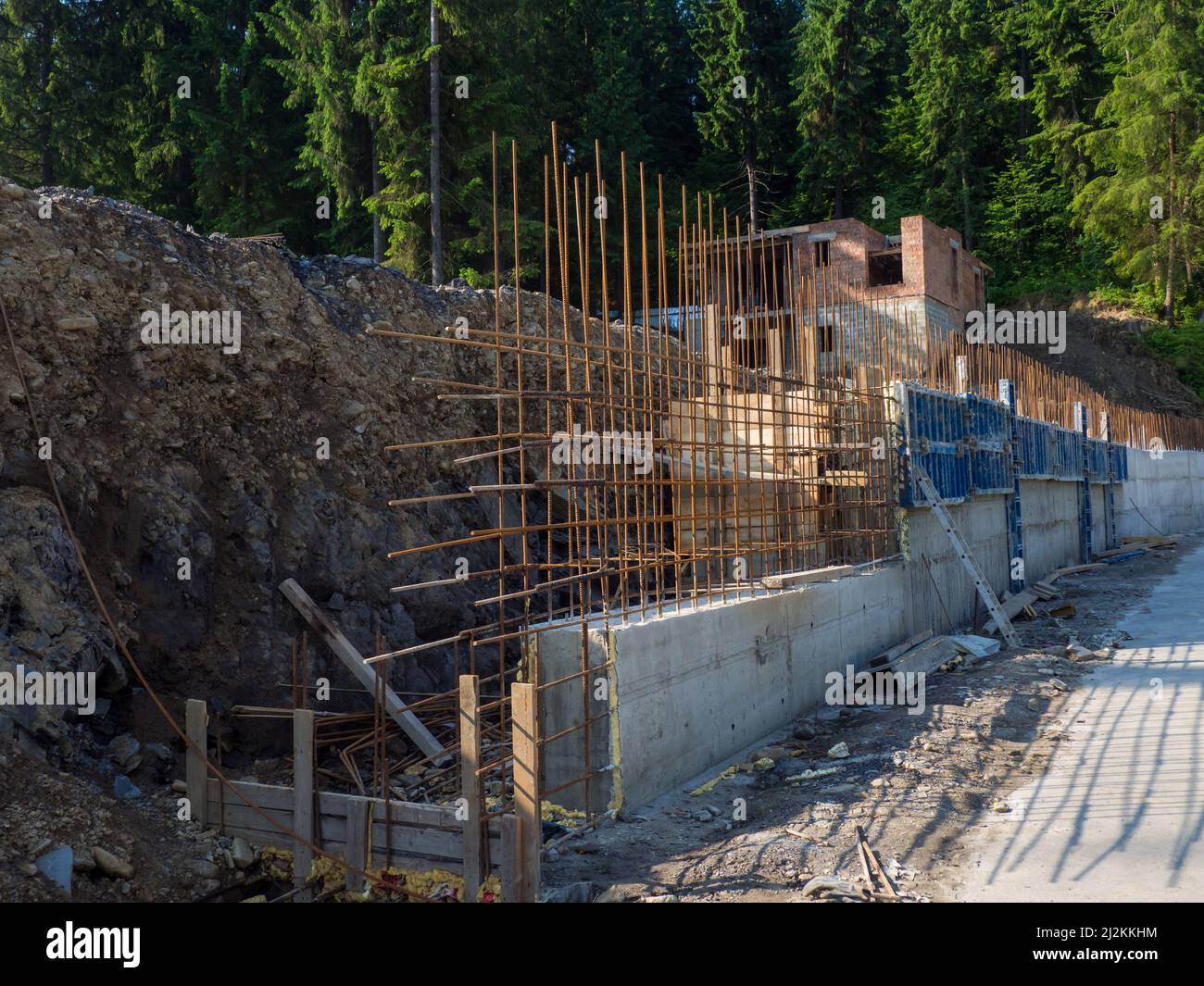Reinforcing foundation for a building Stock Photo - Alamy