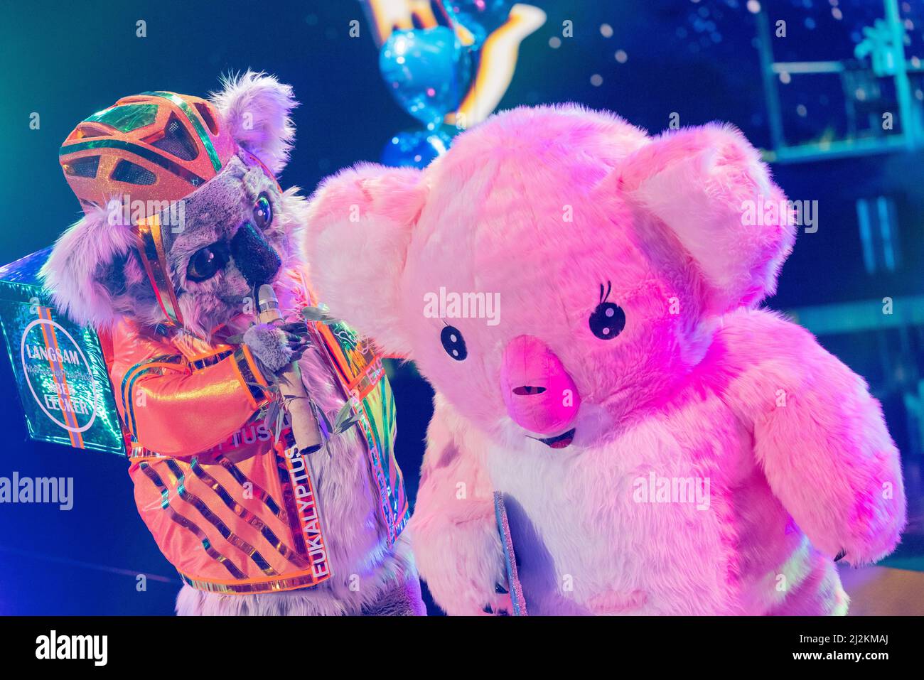 Cologne, Germany. 02nd Apr, 2022. The character "The Koala" is on stage ...