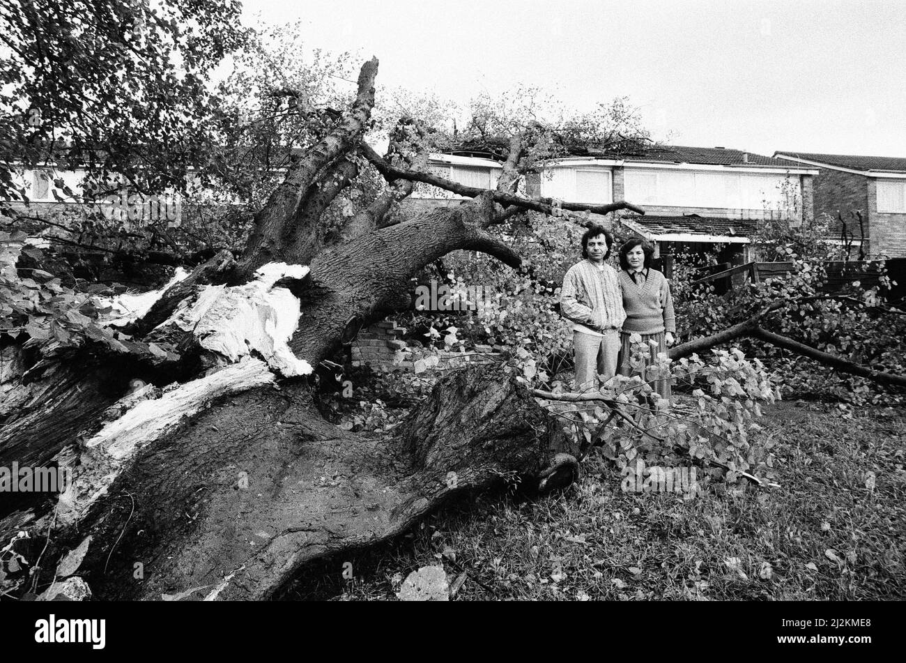 The great storm 1987 uk Black and White Stock Photos & Images - Alamy