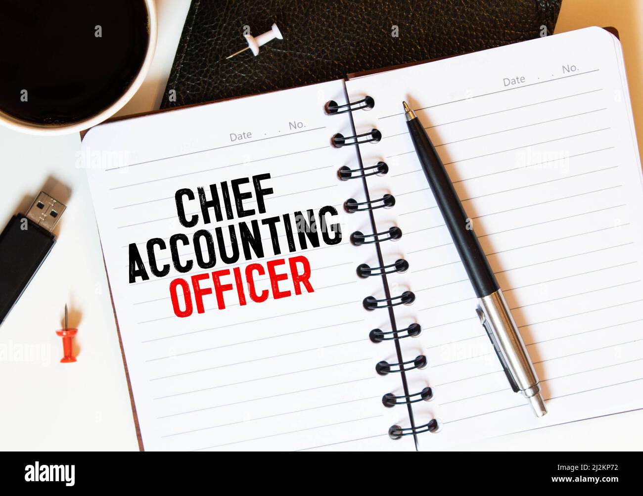 CAO - Chief Accounting Officer acronym, business concept background ...