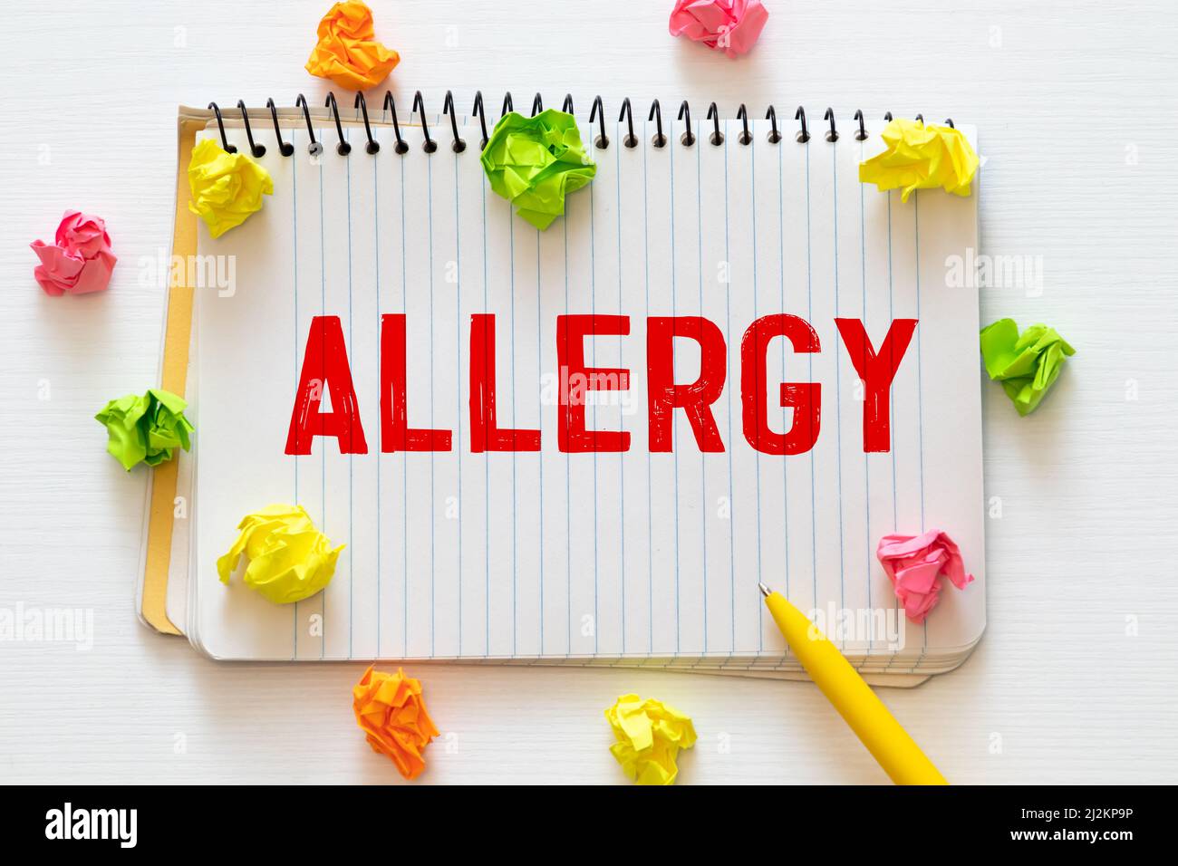 Word writing text Allergy. Business concept for Hypersensitive of the ...