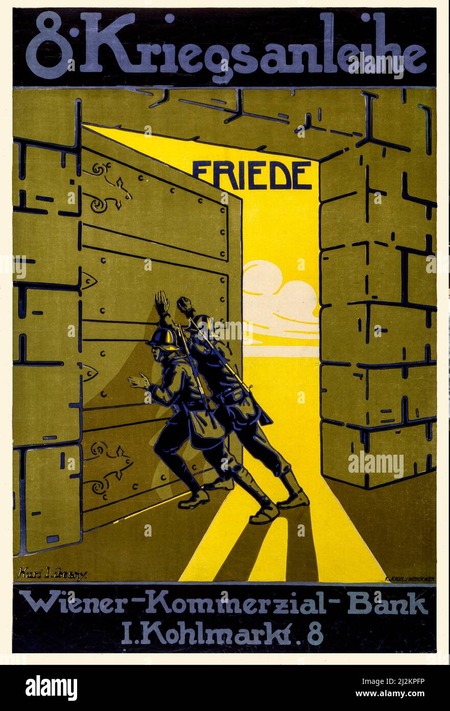 An early 20th century Austrian advertising poster from World War One ...