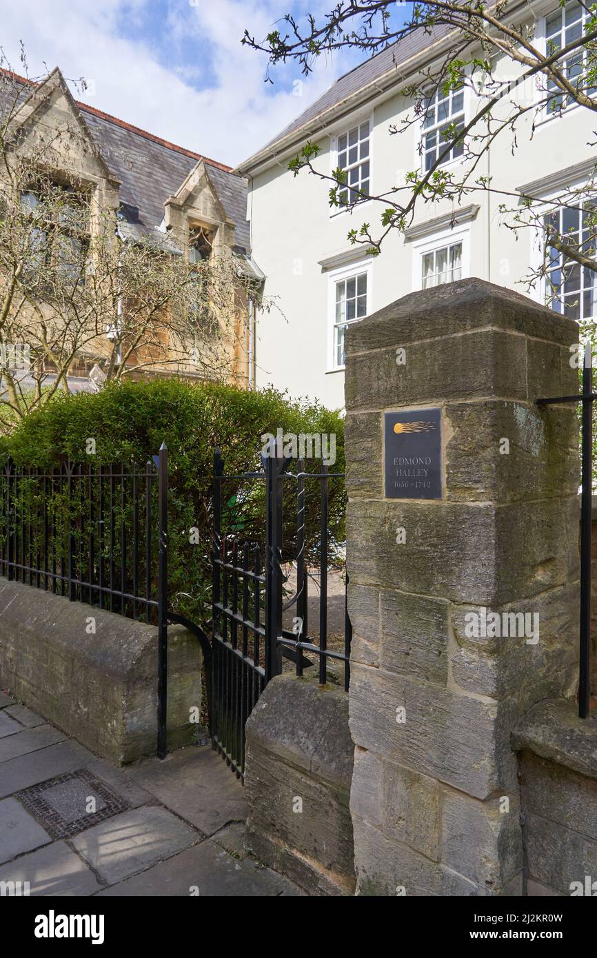 Edmond Halley's house, New College Lane, Oxford, UK Stock Photo - Alamy