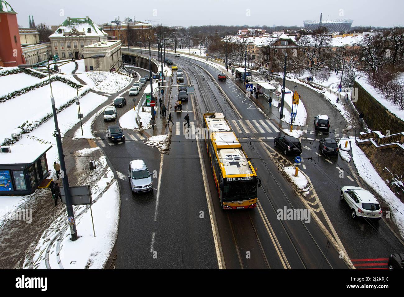 Traffic remained clear despite a late night snow fall. The city of ...