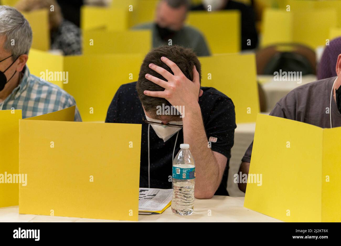American crossword puzzle tournament hi-res stock photography and ...