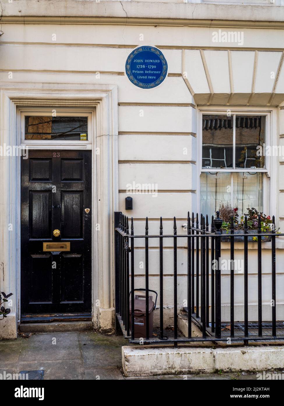 John Howard Prison Reformer Blue Plaque at 23 Great Ormond St Holborn ...