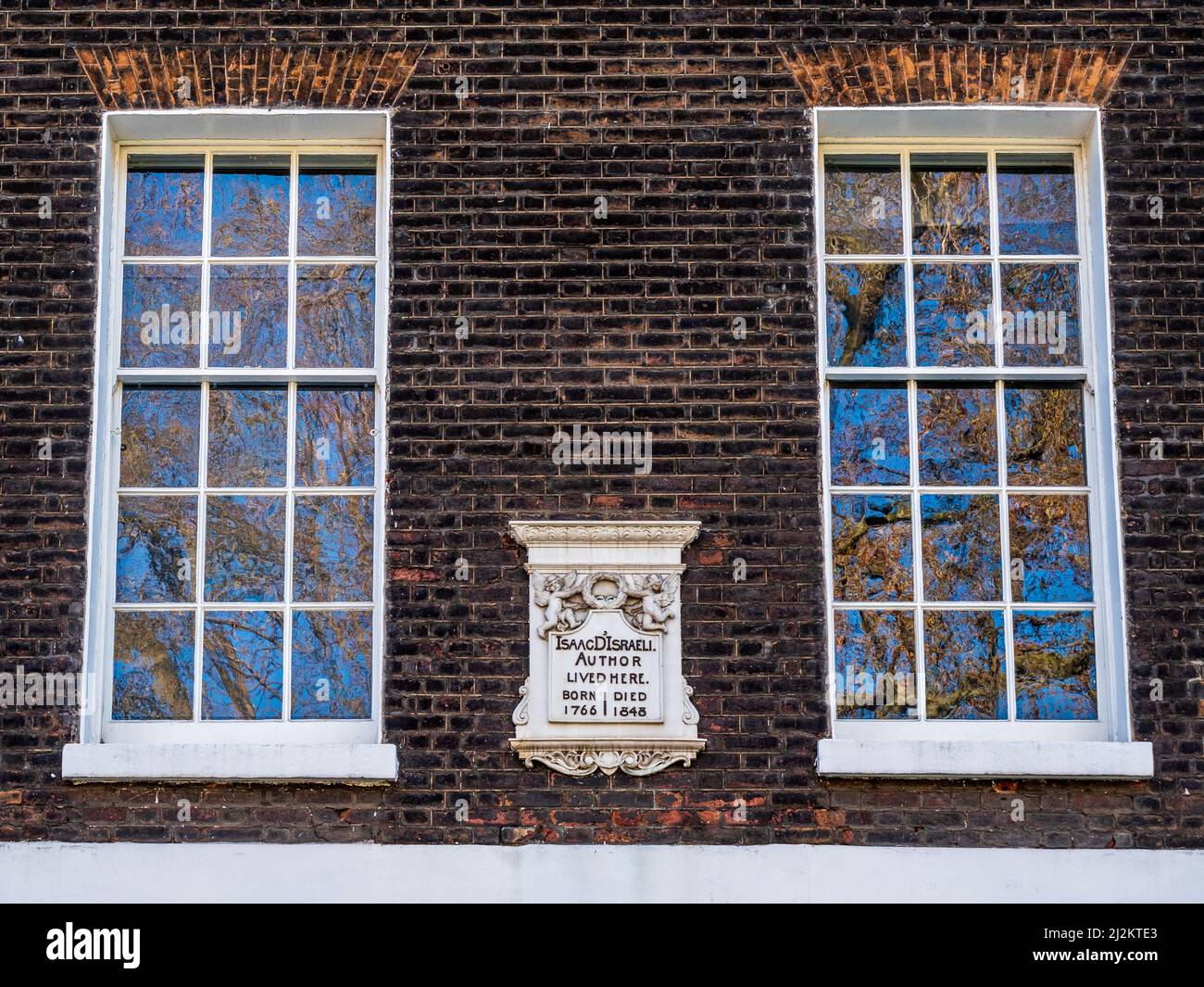 Isaac D'Israeli, author, memorial plaque at 6 Bloomsbury Square London ...
