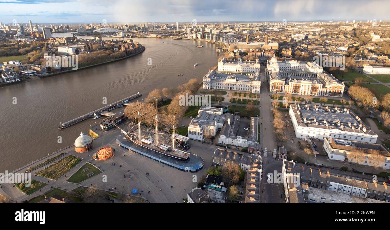 Greenwich aerial view hi-res stock photography and images - Alamy
