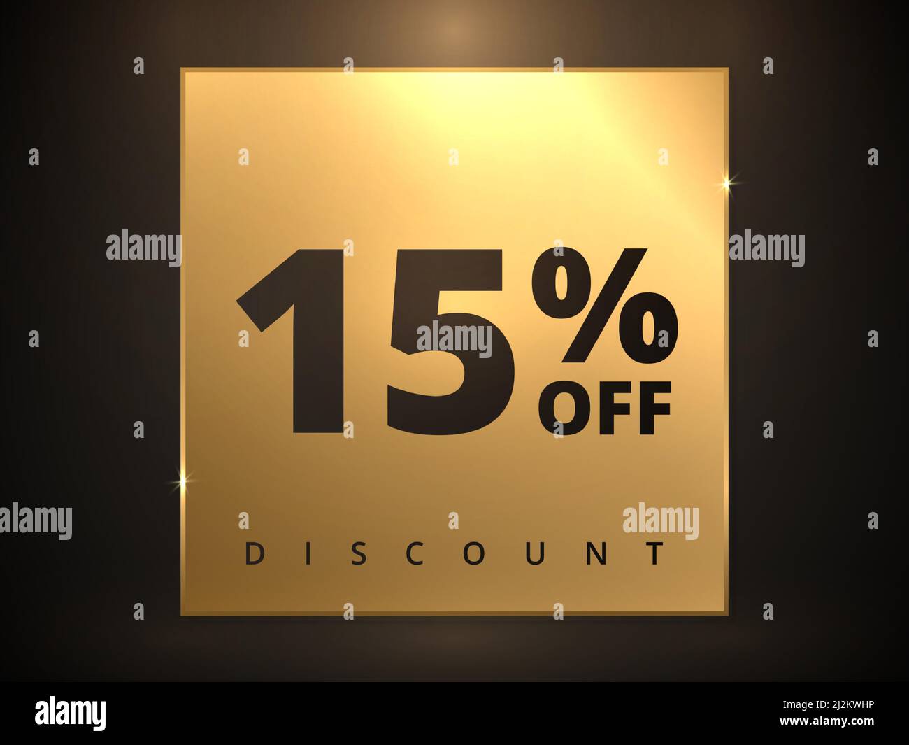 15 off discount banner. Special offer sale 15 percent off. Sale ...