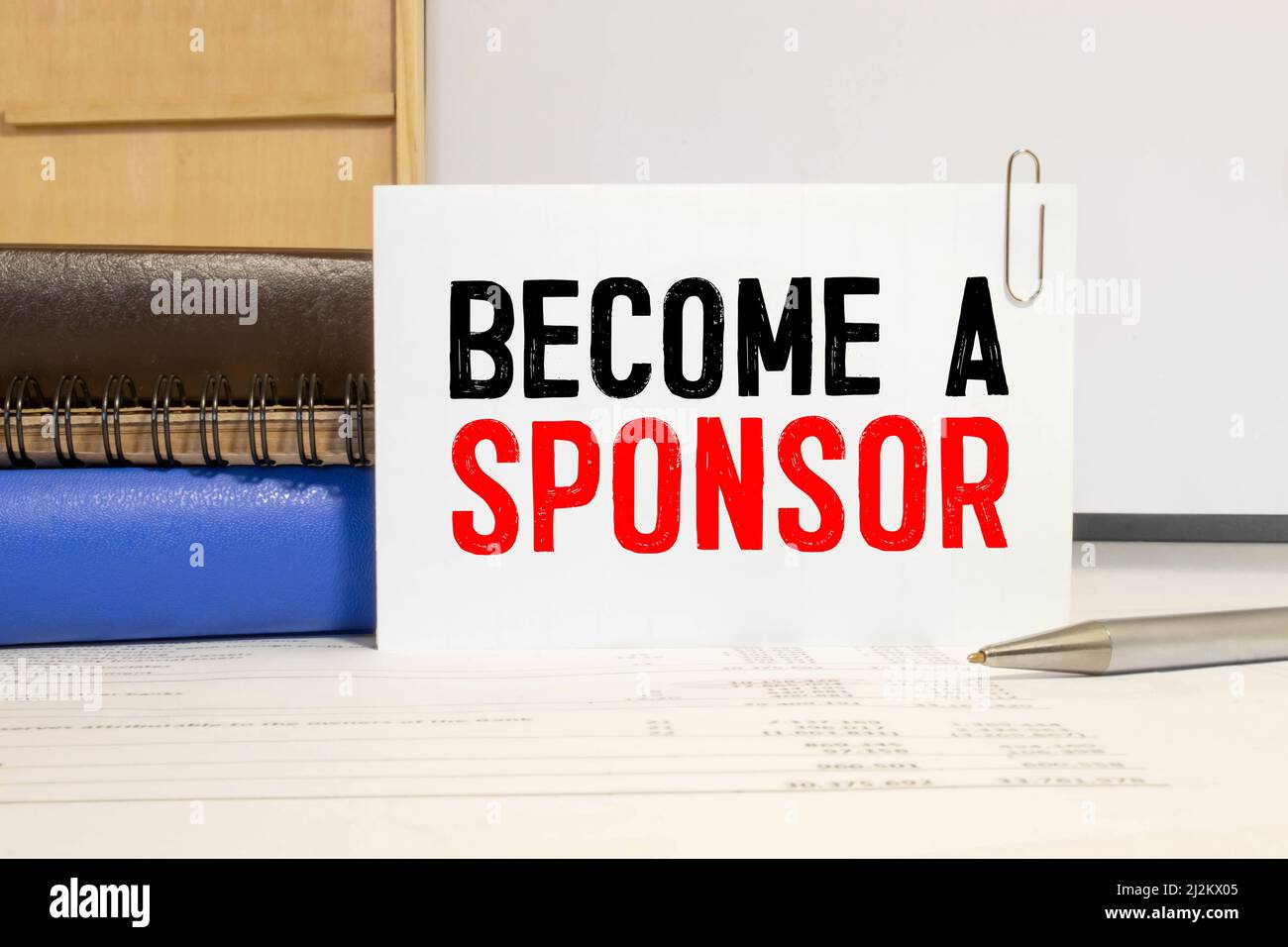 Sponsor text hi-res stock photography and images - Alamy