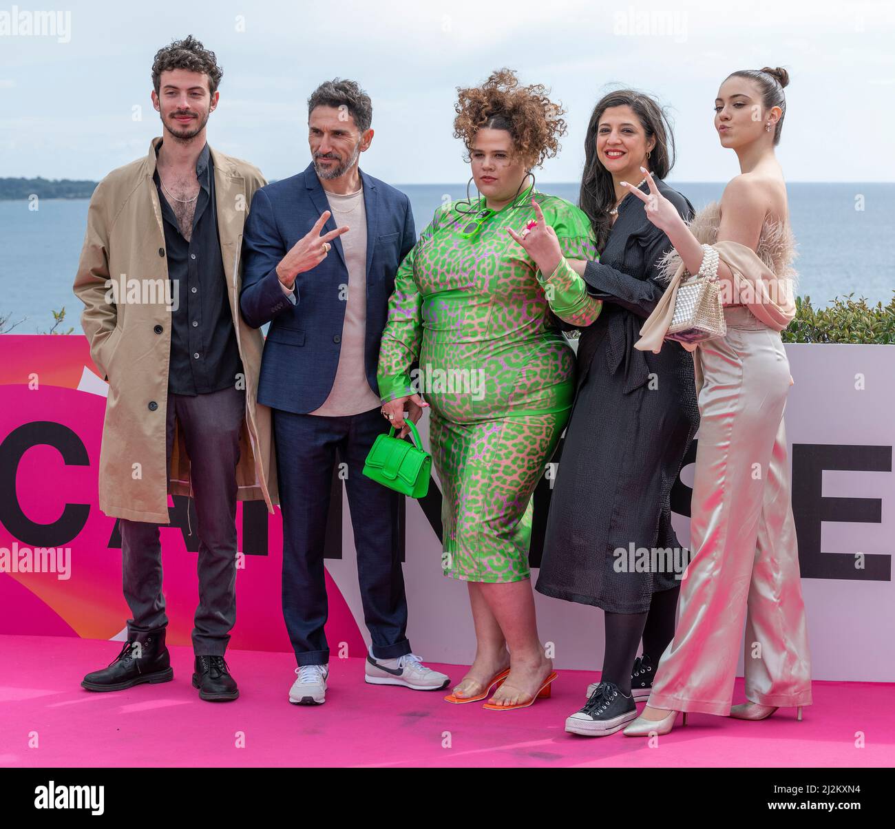 Cannes, France, 2 April 2022, Levin Leib Lev, Doron Ben-David, Maya Landsmann, Deakla Keydar and ...