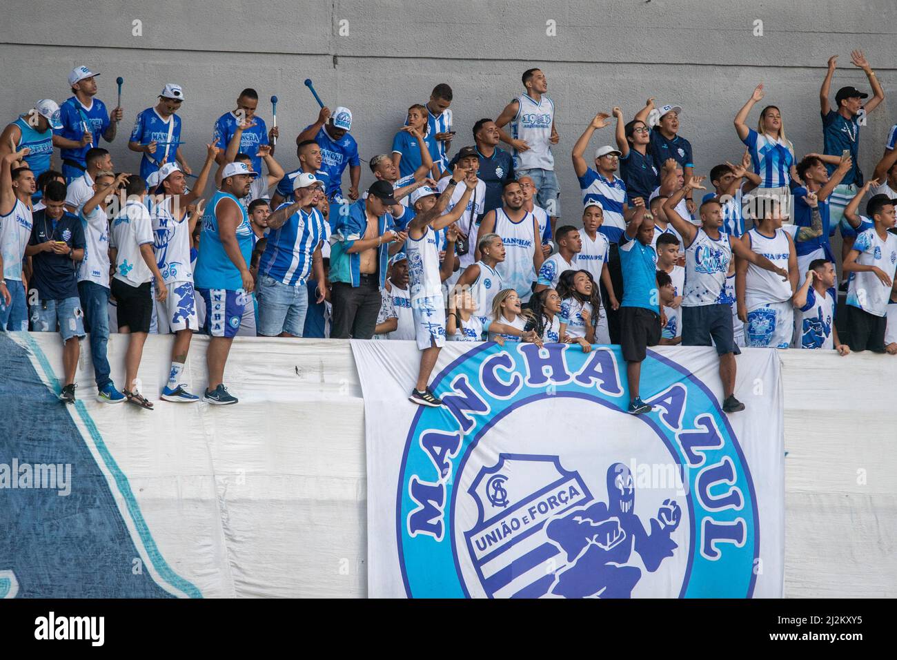 AL - Maceio - 04/02/2022 - ALAGOANO 2022, CRB X CSA - CSA fans during a ...