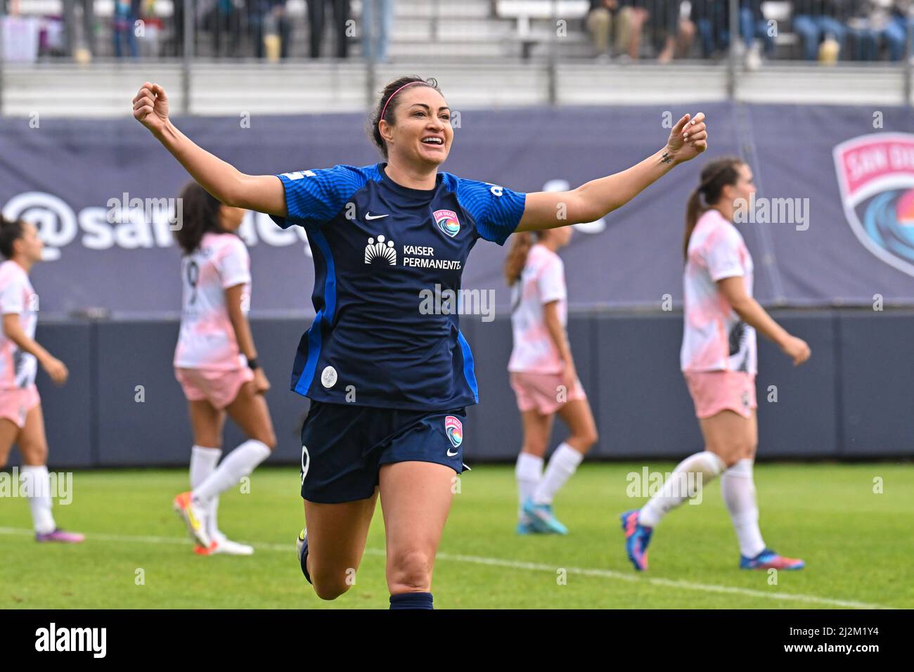 San Diego, California, USA. 02nd Apr, 2022. San Diego Wave FC forward ...