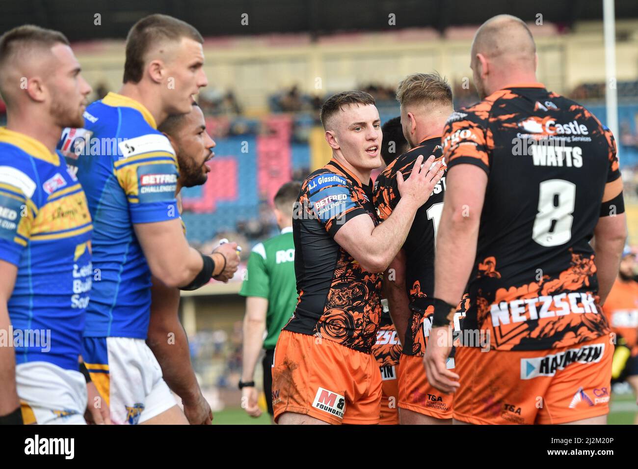 Leeds, England - 26th March 2022 - Jake Trueman of Castleford Tigers ...