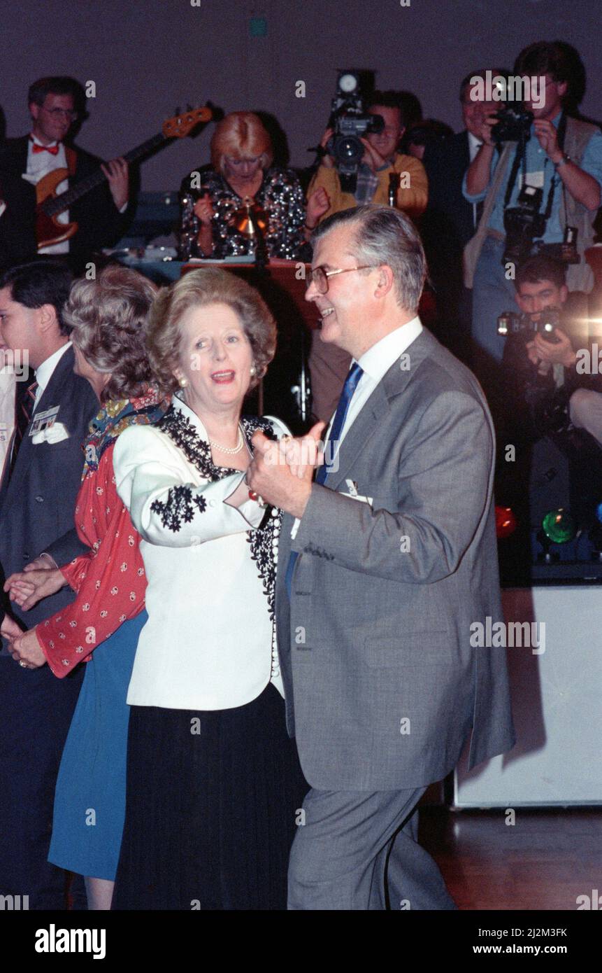 The Conservative Party Conference, Blackpool. Prime Minister Margaret ...