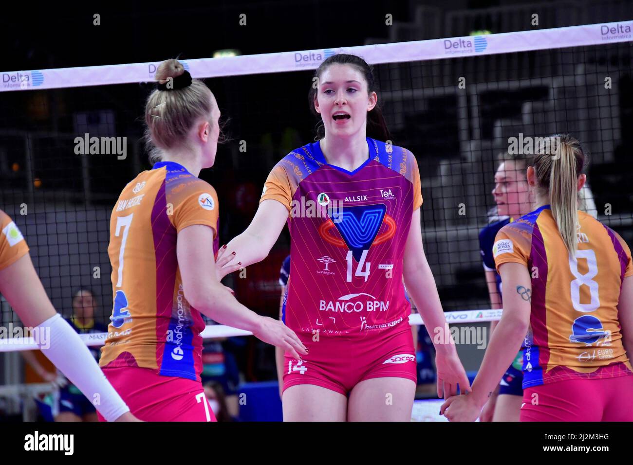 Pala Trento, Trento, Italy, April 02, 2022, Dana Rettke (Vero Volley ...