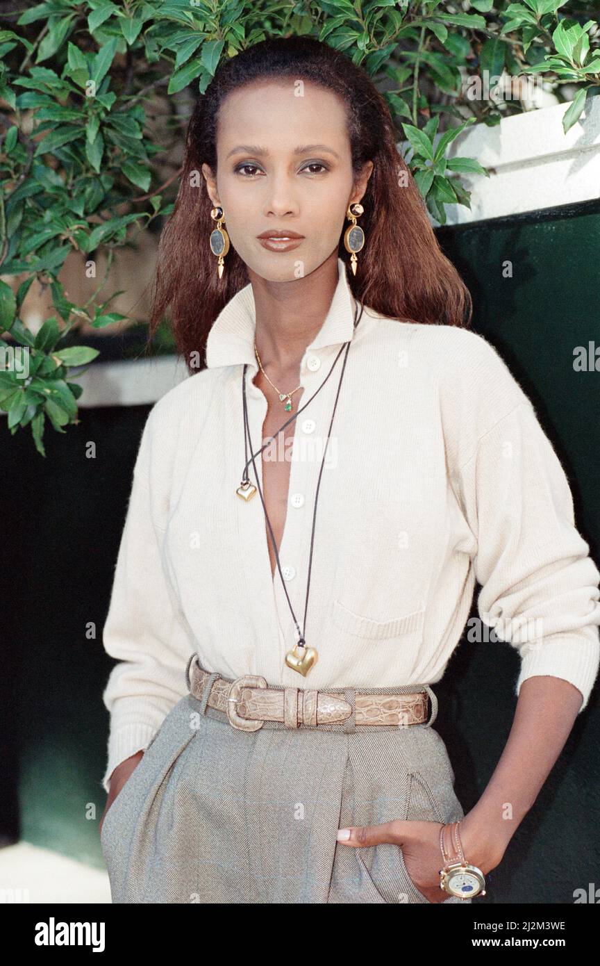Iman, fashion model and actress, pictured in London, Wednesday 25th ...
